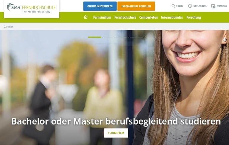 SRH Fernhochschule – The Mobile University