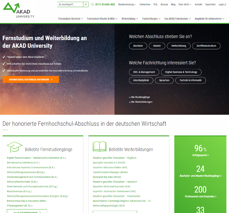 AKAD University: Fernstudium & Weiterbildung